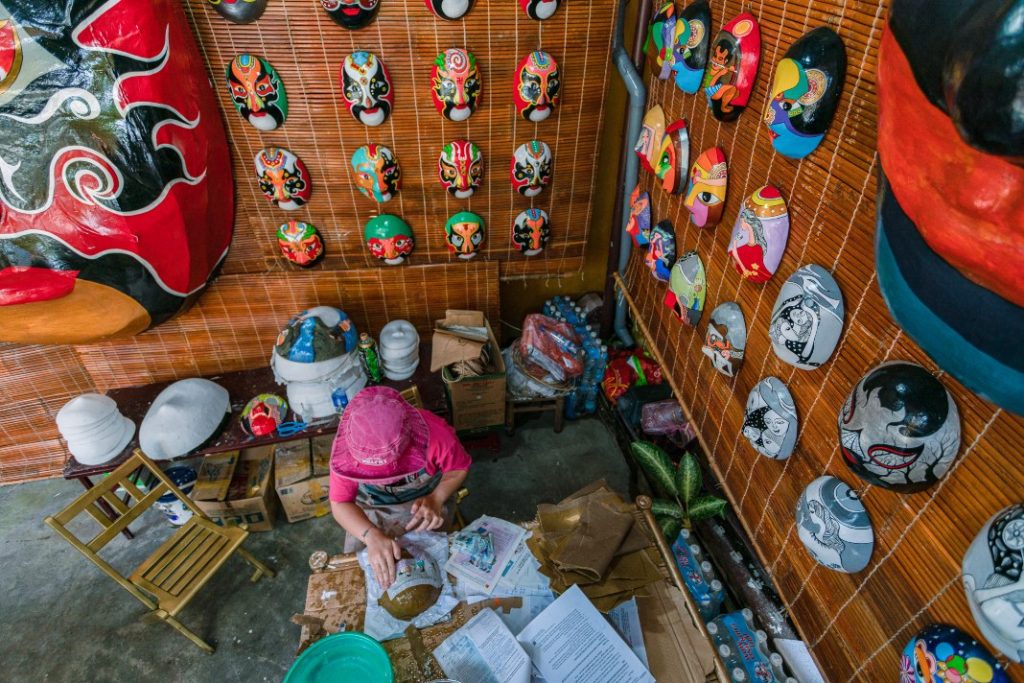 Colorful paper masks in Hoi An